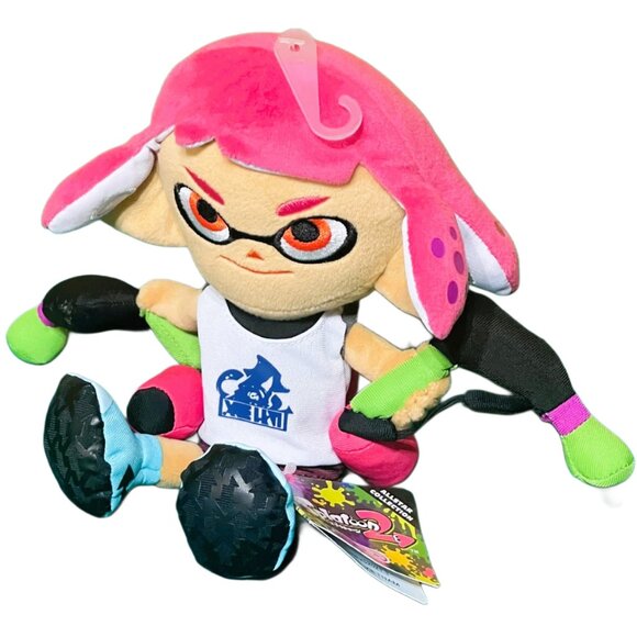 Nintendo | Toys | Nwt Splatoon 2 Girl Pink Inkling Sanei 27 Plush 9 ...
